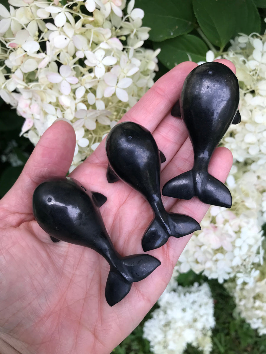Adorable Shungite WHALES // Hand Carved, Solid, Authentic Shungite ...